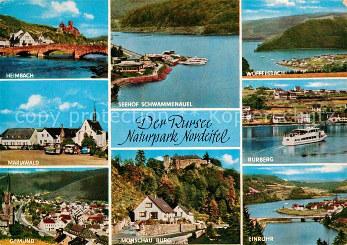 AK / Ansichtskarte Rurberg Rursee Naturpark Nordeifel Heimbach ...