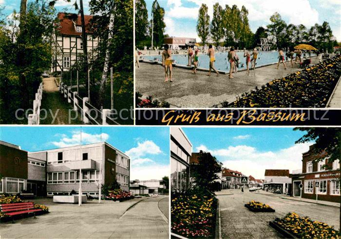AK / Ansichtskarte Bassum Schwimmbad Stadtansicht Kat. Bassum Nr ...