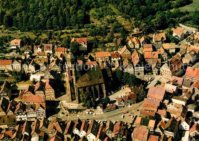 AK / Ansichtskarte Homberg Efze Fliegeraufnahme Kirche Kat. Homberg ...