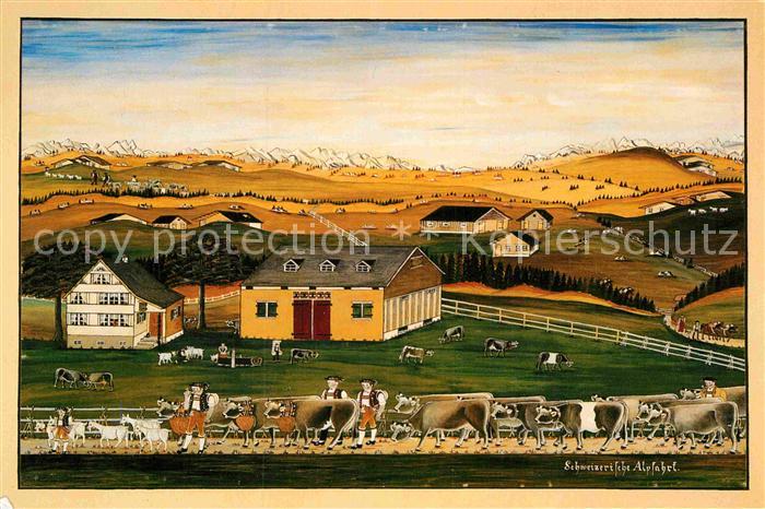 Kuenstlerkarte Willi Forrer Alpfahrt Kat. Kuenstlerkarte Nr. ks37901 ...