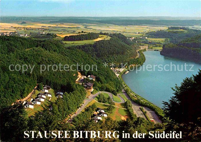 AK / Ansichtskarte Biersdorf See Fliegeraufnahme Stausee Bitburg Kat ...