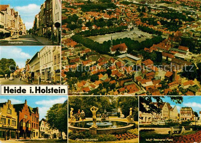 AK / Ansichtskarte Heide Holstein Friedrichstr Fliegeraufnahme ...