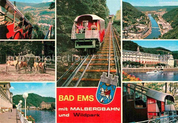 AK / Ansichtskarte Bad Ems mit Malbergbahn und Wildpark Kat. Bad Ems Nr. kc10713 - oldthing ...