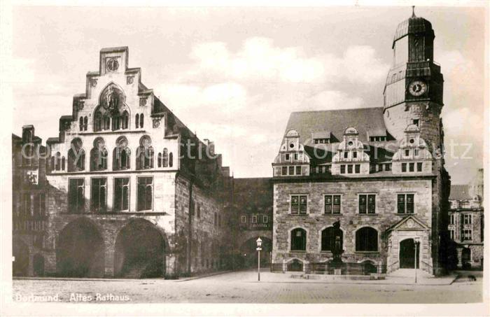 Dortmund Blick auf die Stadt - Altes Rathaus und Hansaplatz Nr. 32686 ...