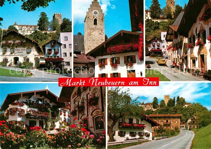 AK / Ansichtskarte Markt Neubeuern Ortsmotive mit Kirche Burg Kat ...