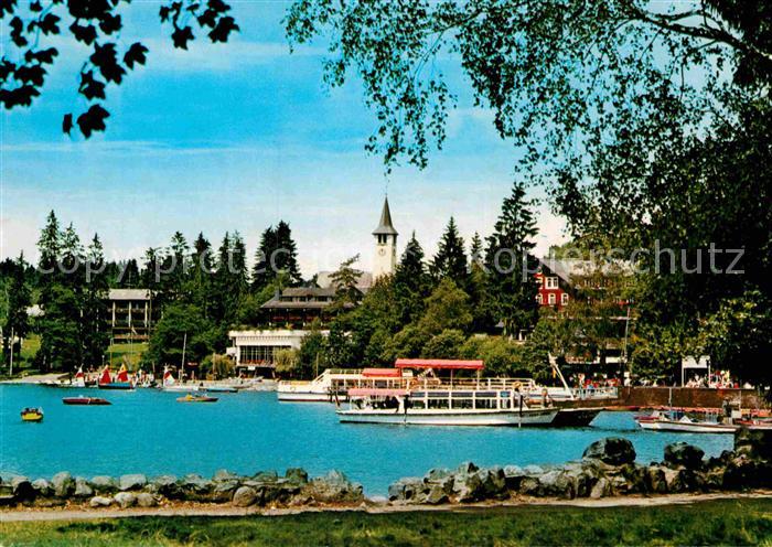 Ak Ansichtskarte Titisee Neustadt Fliegeraufnahme Partie Am See Kat