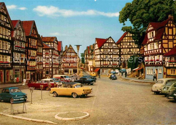 AK / Ansichtskarte Homberg Ohm Fachwerkkleinod Marktplatz Kat. Homberg ...