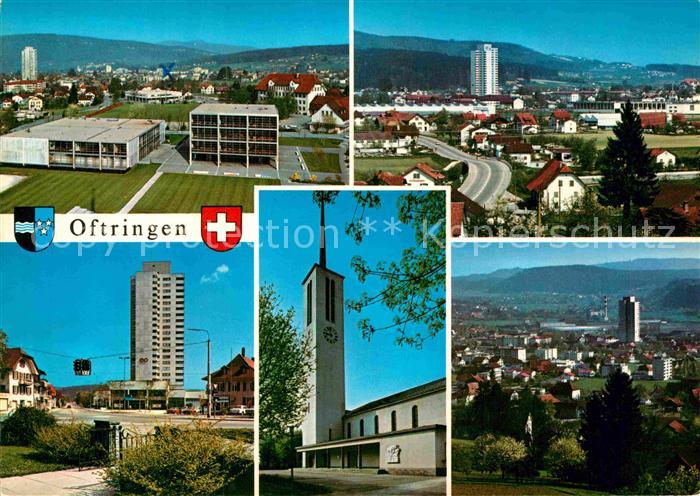 AK / Ansichtskarte Oftringen Schule Hochhaus Kirche Panorama Kat ...