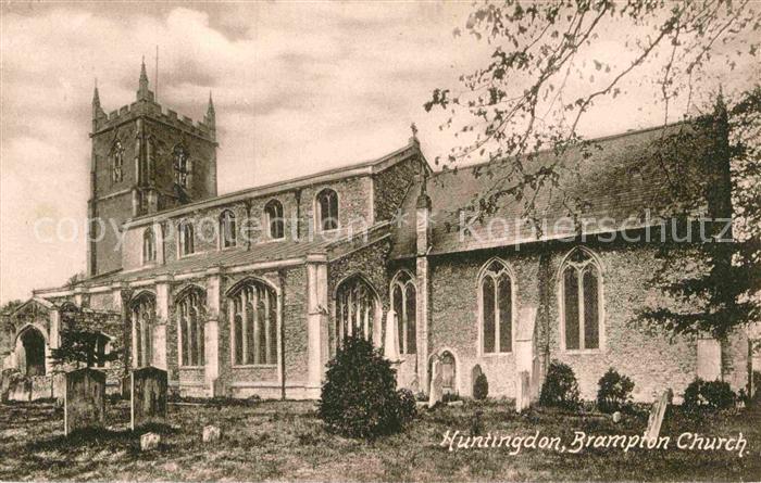 AK / Ansichtskarte Huntingdon Huntingdonshire Brampton Church Friths ...