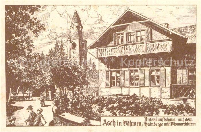 AK / Ansichtskarte Asch As Tschechien Unterkunftshaus Hainberge ...