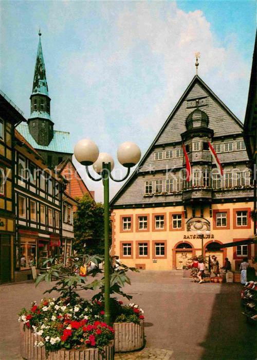 AK / Ansichtskarte Osterode Harz Rathaus Marktkirche Kat. Osterode am ...