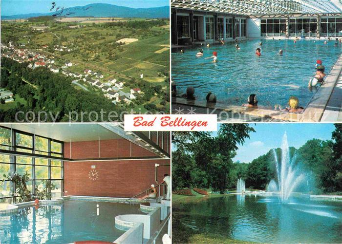 AK / Ansichtskarte Bad Bellingen Fliegeraufnahme Rhein Thermalbad Kat ...