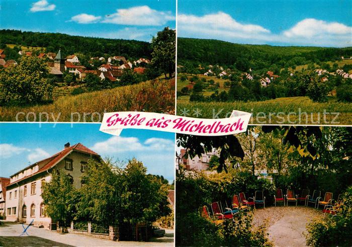 AK / Ansichtskarte Michelbach Aglasterhausen Kirche Teilansicht Haus ...