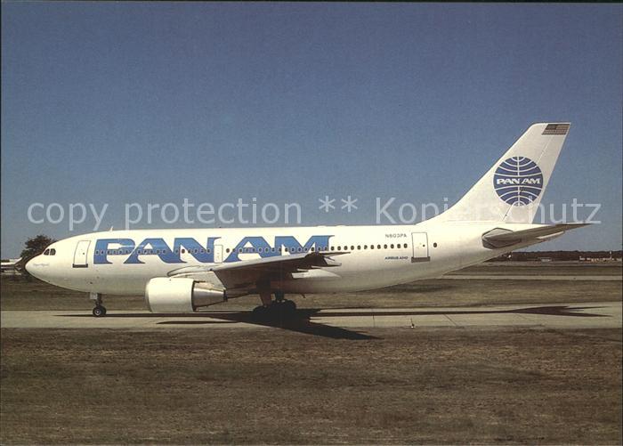 AK / Ansichtskarte Flugzeuge Zivil Pan Am Airbus A 310 N803PA Kat ...