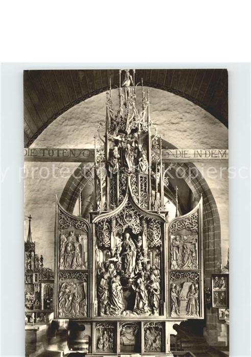 AK / Ansichtskarte Creglingen Marienaltar Herrgottskirche Kat ...