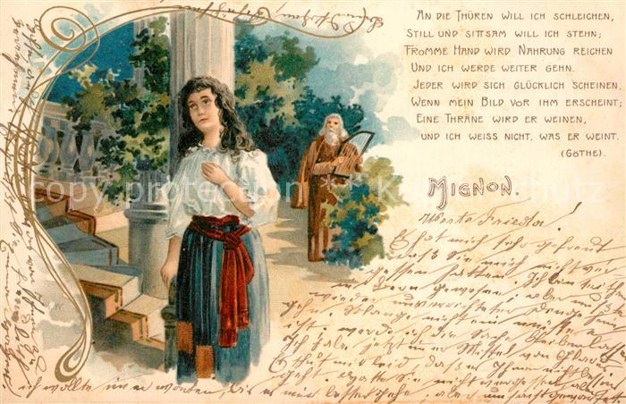 Mignon / Goethe / Nr. wf37904 - oldthing: Ansichtskarten Adel ...