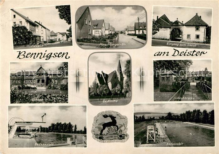 AK / Ansichtskarte Bennigsen Hauptstrasse Hirschbergerstrasse Schloss ...