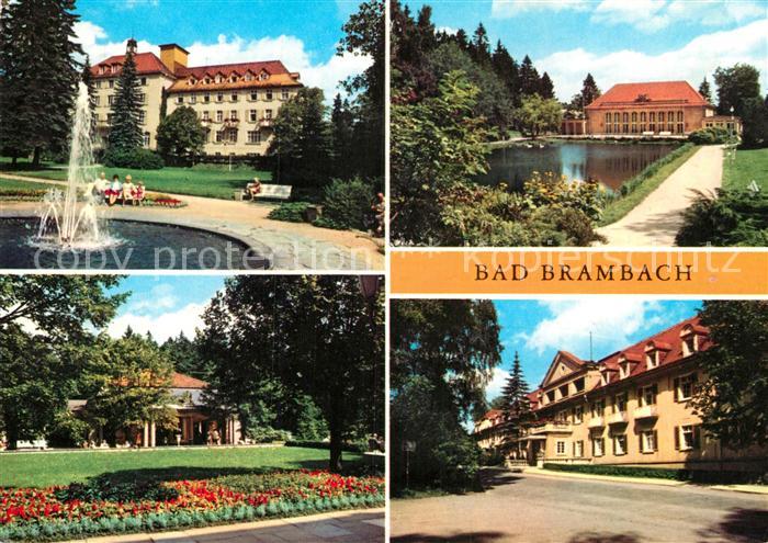 AK / Ansichtskarte Bad Brambach Sanatorium Joliot Curie Festhalle ...