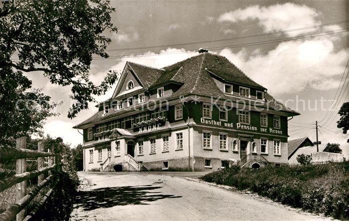Ak Ansichtskarte Grafenhausen Schwarzwald Gasthof Pension Zur Linde