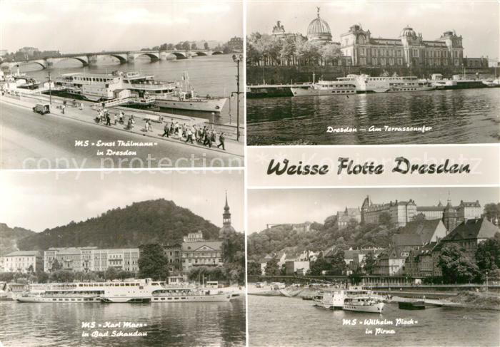 AK / Ansichtskarte Motorschiffe Weisse Flotte Dresden MS Ernst ...