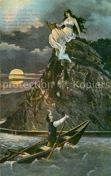 AK / Ansichtskarte St Goarshausen Sage der Loreley Kat. Sankt ...