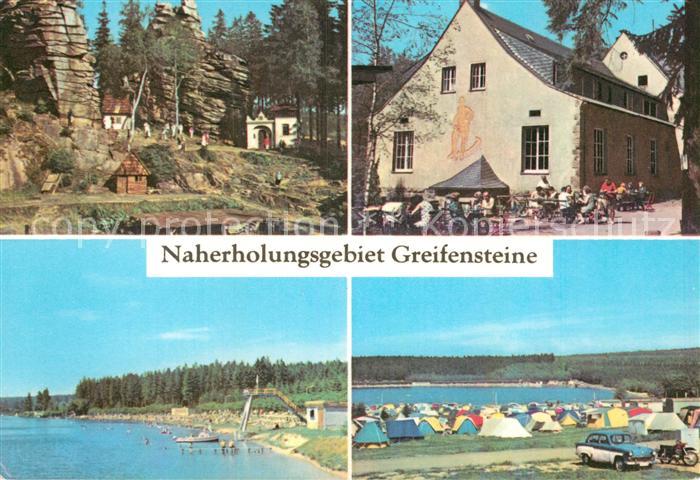 Ak Ansichtskarte Greifensteine Erzgebirge Naturtheater Konsum