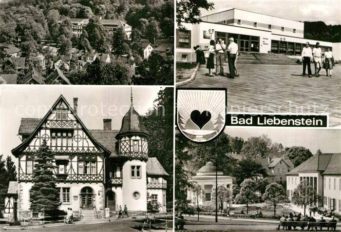 AK / Ansichtskarte Bad Liebenstein Postamt Badehaus Burgruine ...