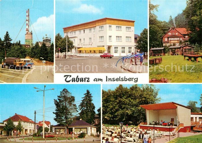 AK / Ansichtskarte Tabarz Grosser Inselsberg Sender Hotel Tabarzer Hof ...