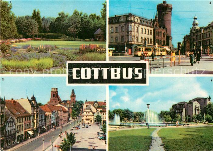 AK / Ansichtskarte Cottbus Blechenpark Altmarkt Ernst Thaelmann Platz ...