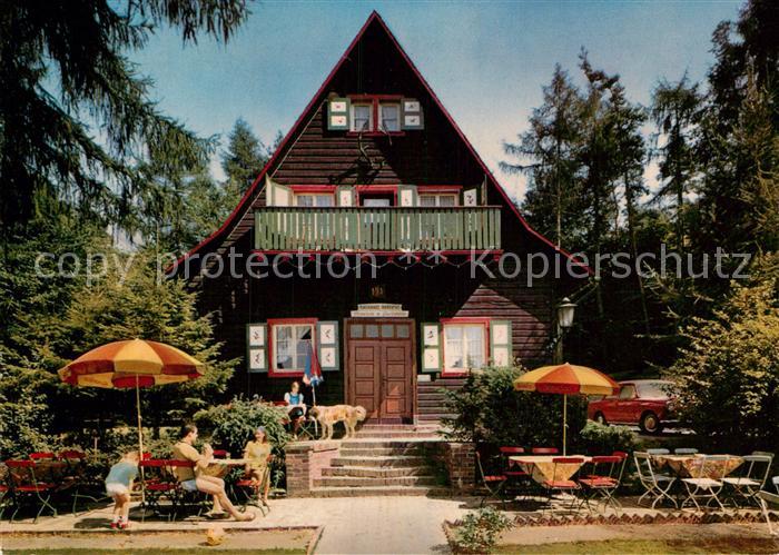 AK / Ansichtskarte Longkamp Cafe Restaurant Blockhaus Hubertus Bar ...