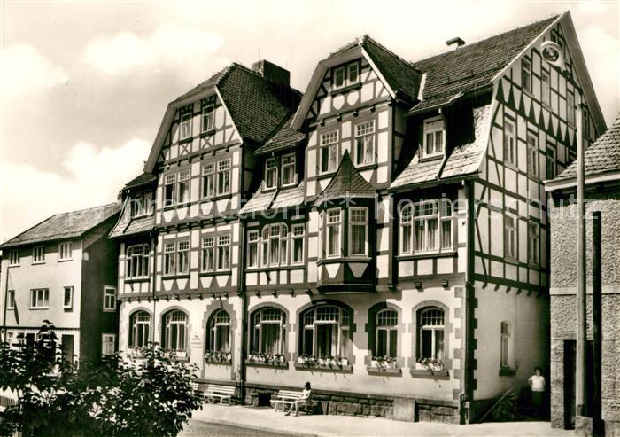 AK / Ansichtskarte Steinbach Hallenberg Freibad Erholungsheim ...