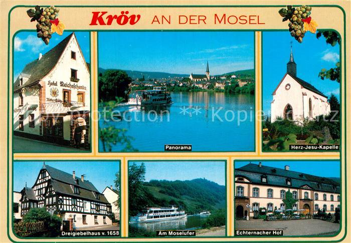 AK / Ansichtskarte Kroev Mosel Panorama Hotel Reichsschenke ...