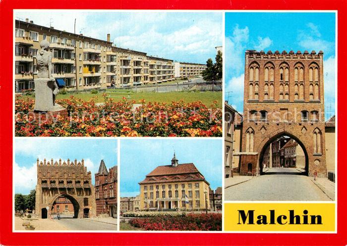 AK / Ansichtskarte Malchin Demmin Karl Dressel Strasse Steintor ...