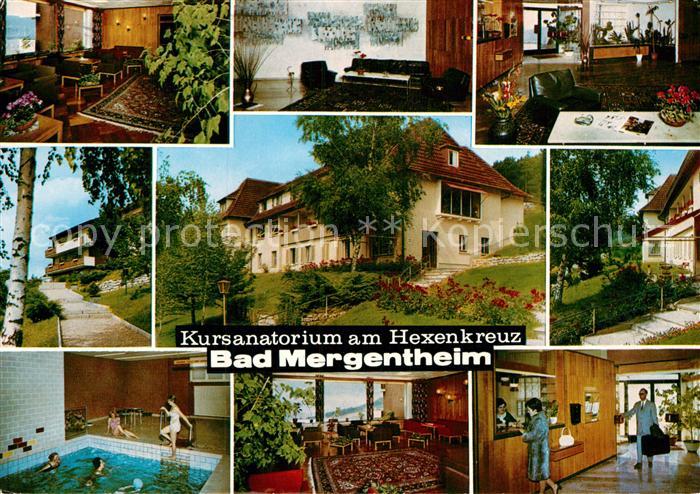 Ak Ansichtskarte Bad Mergentheim Kursanatorium Am Hexenkreuz