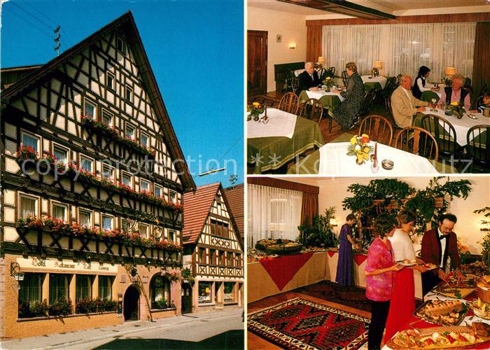 Ak Ansichtskarte Dornstetten Wuerttemberg Cafe Restaurant Pension