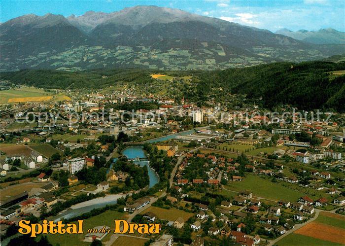 AK / Ansichtskarte Spittal Drau Fliegeraufnahme Kat. Spittal an der ...