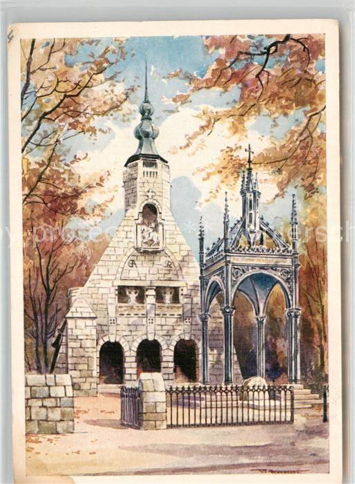 Leipzig Gustav Adolf Denkmal und Gedaechtniskapelle zu Luetzen ...