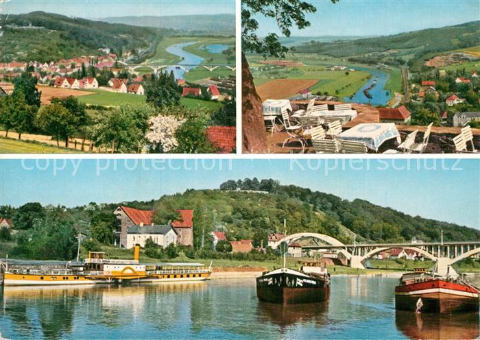 Vlotho Landkarte Weser von Vlotho bis Hannoversch Muenden Kat. Vlotho ...