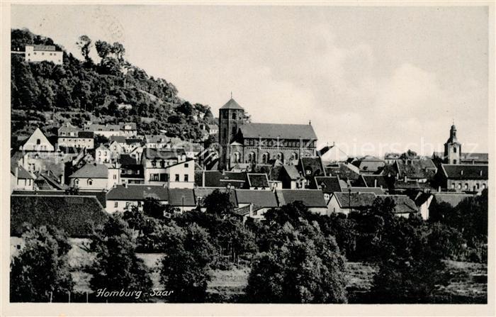 AK / Ansichtskarte Homburg Saar Stadtbild mit Kirchen Kat. Homburg Nr ...