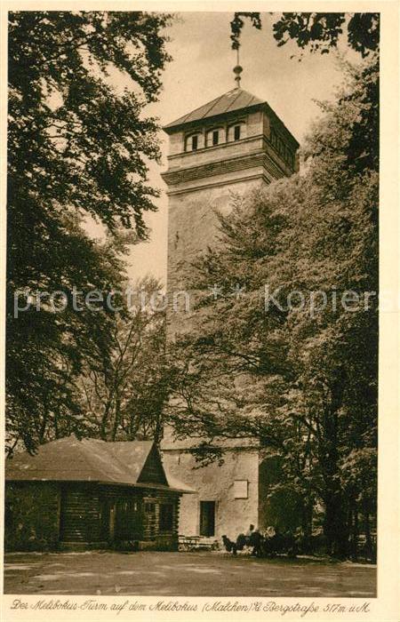 AK / Ansichtskarte Malchen Turm auf dem Melibokus Kat. Seeheim ...