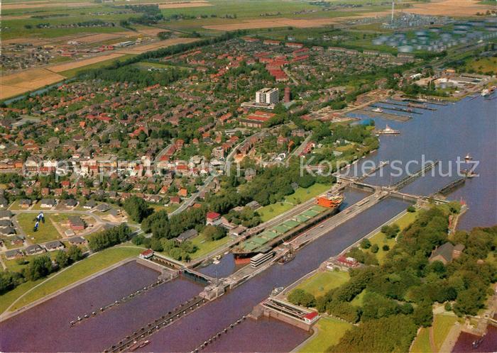 AK / Ansichtskarte Brunsbuettel Fliegeraufnahme Schleuse Kat ...