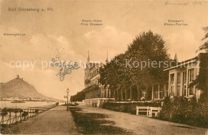 AK / Ansichtskarte Bad Godesberg Rhein Hotel Fritz Dreesen ... AK / Ansichtskarte Bad Godesberg Rhein Hotel Fritz Dreesen ...