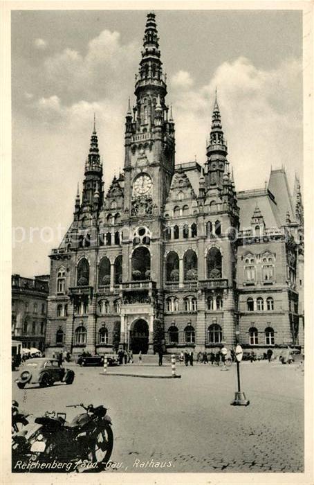 AK / Ansichtskarte Reichenberg_Liberec Rathaus Reichenberg Liberec Nr ...