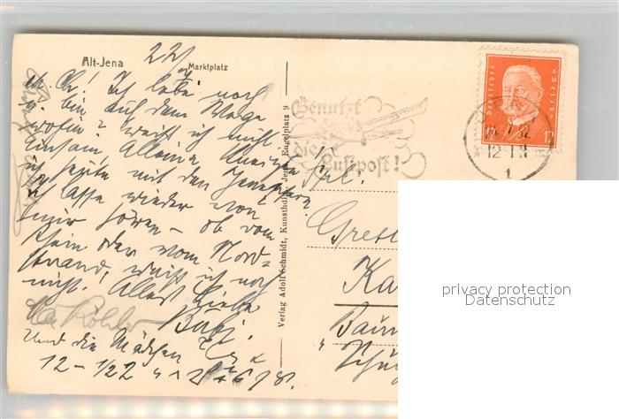 AK / Ansichtskarte Alt Jena Thueringen Hanfried Denkmal Statue ...