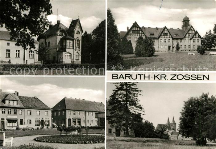 AK / Ansichtskarte Baruth Mark Park Schloss Rathaus Kat. Baruth Mark Nr ...