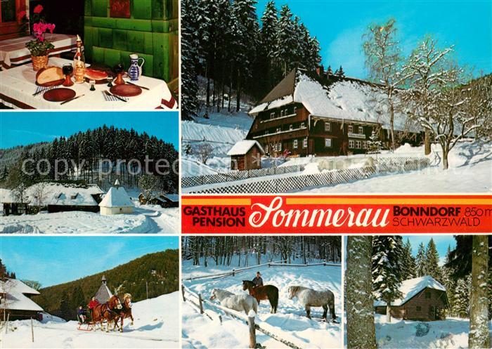 Ak Ansichtskarte Bonndorf Schwarzwald Gasthaus Sommerau Kat Bonndorf
