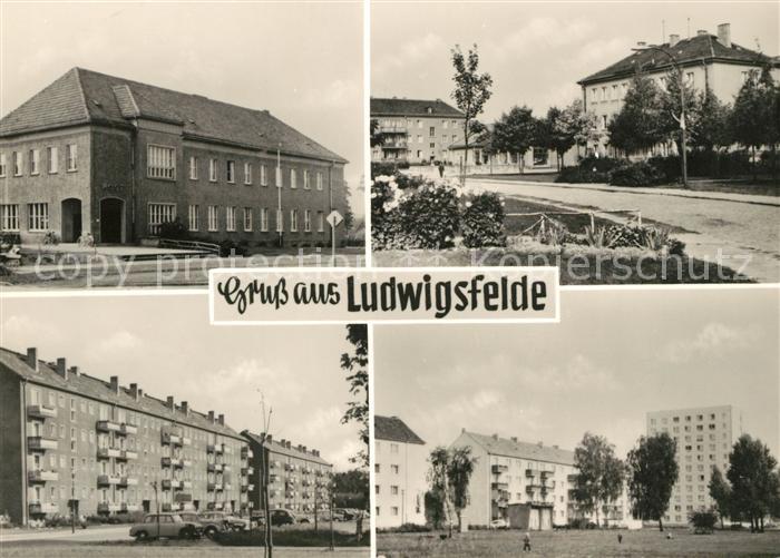 AK / Ansichtskarte Ludwigsfelde Potsdamer Strasse Heinr. Heine Denkmal ...