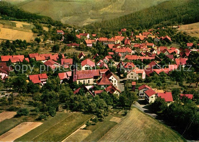 Ak Ansichtskarte Waldkatzenbach Fliegeraufnahme Kat Waldbrunn Nr