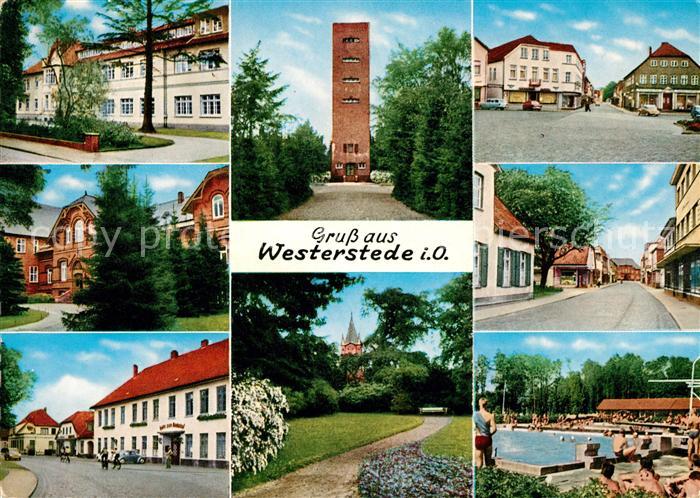 AK / Ansichtskarte Westerstede Kreisamt Gemeindekrankenhaus Wasserturm ...