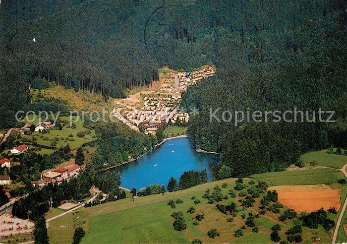 AK / Ansichtskarte Fornsbach Freizeitgebiet Waldsee Fliegeraufnahme Kat ...
